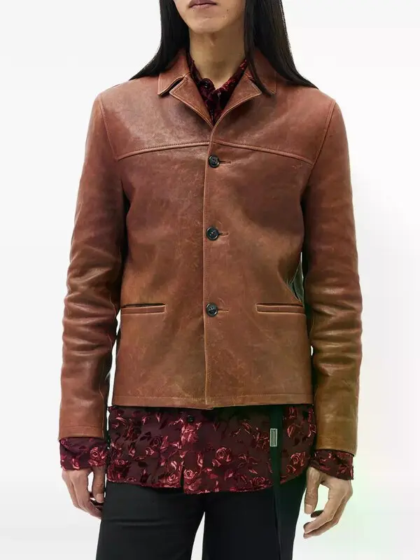 ANN DEMEULEMEESTER Leather Jacket