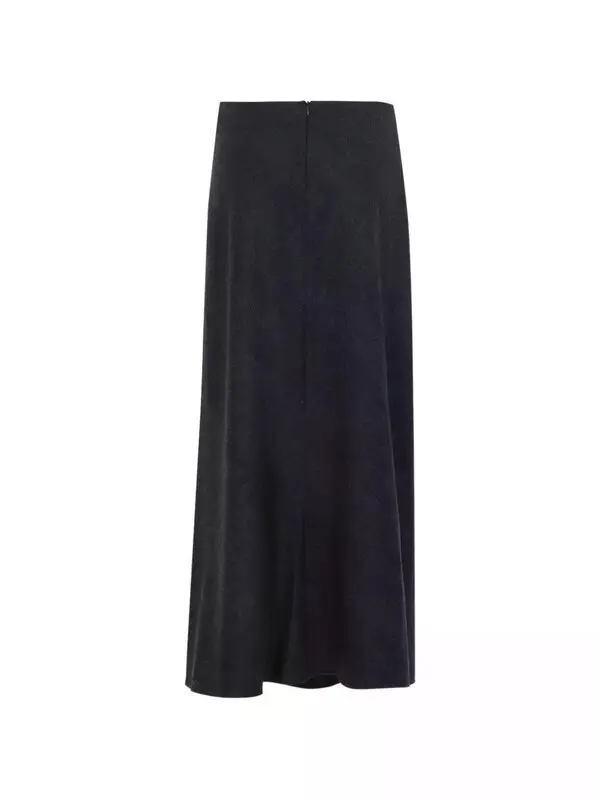 Giorgio Armani Draped Wool Maxi Skirt