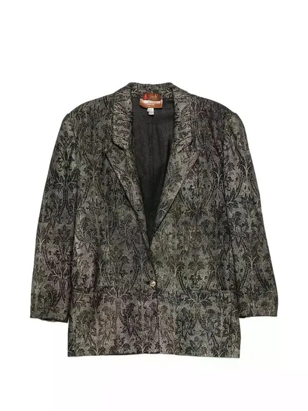 Roberto Cavalli 1980s Damask-print Blazer