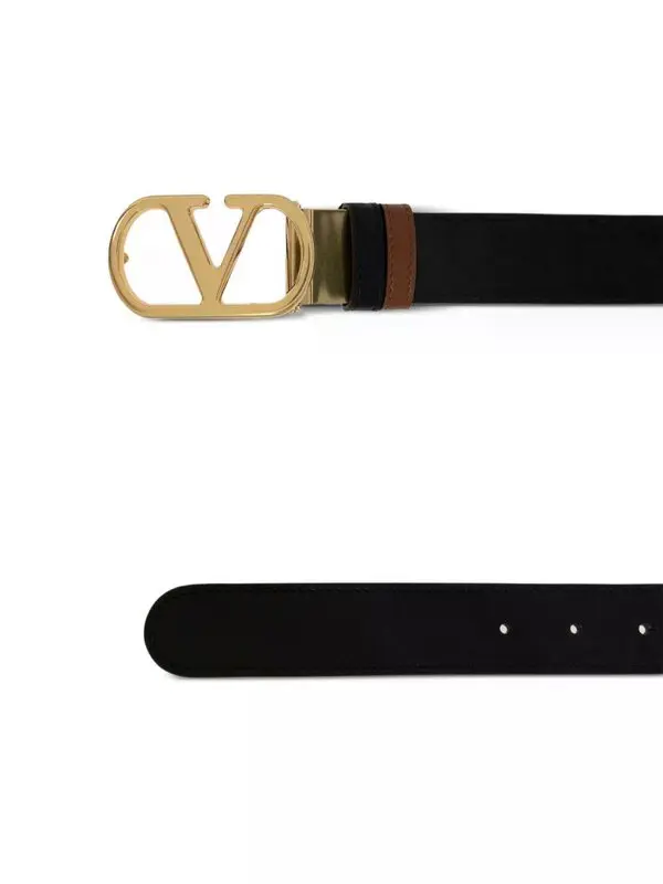 Valentino Garavani Vlogo Leather Belt