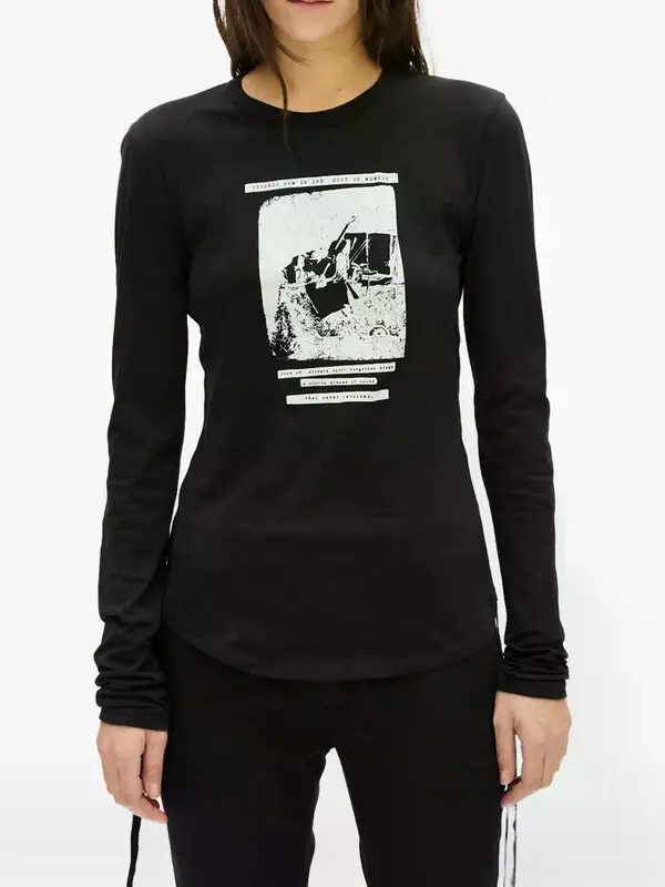 ANN DEMEULEMEESTER Dot Ruched T-shirt