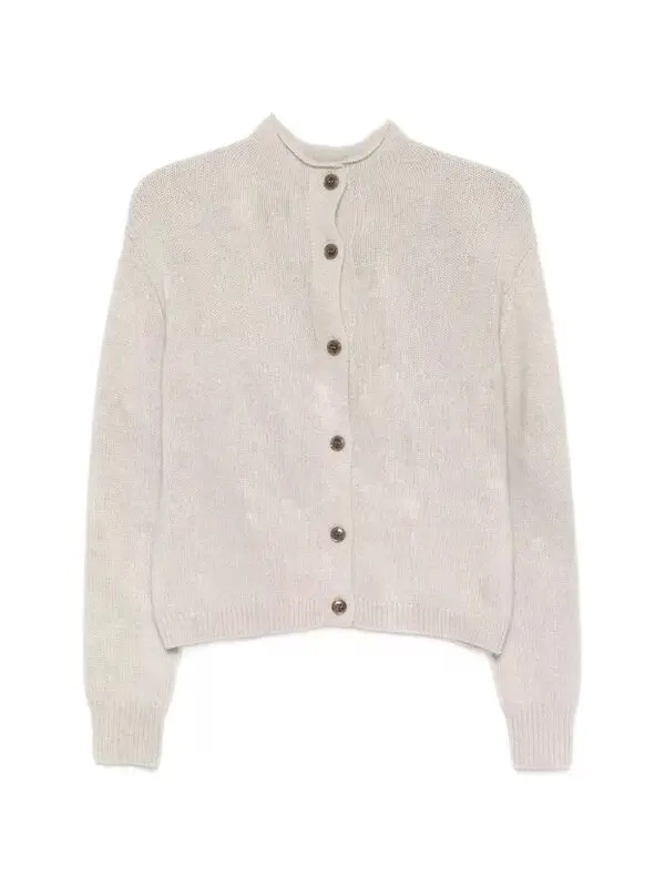 LISA YANG Crew Neck Cardigan