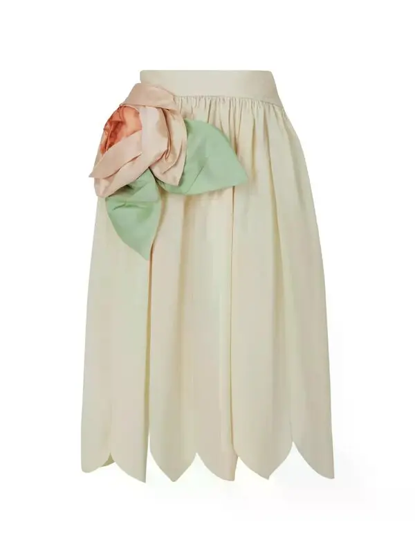 Simone Rocha Rosette Basque Midi Skirt