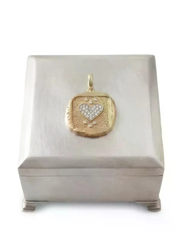 AZLEE Amour Diamond-heart Coin Pendant