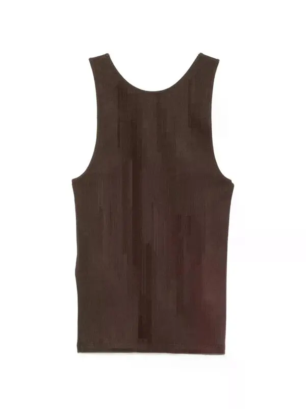 Saint Laurent Ribbed-knit Tank Top
