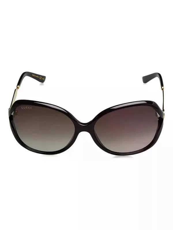 Gucci Oval-frame Sunglasses - Black