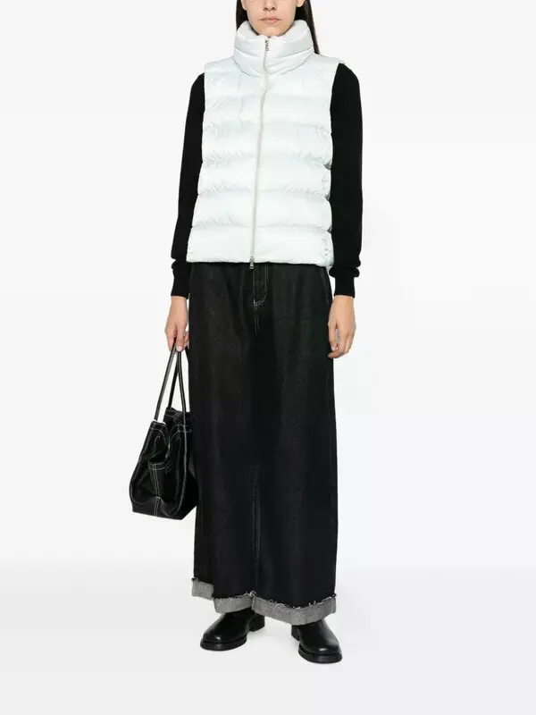 Herno Quilted Faux-fur Trim Gilet