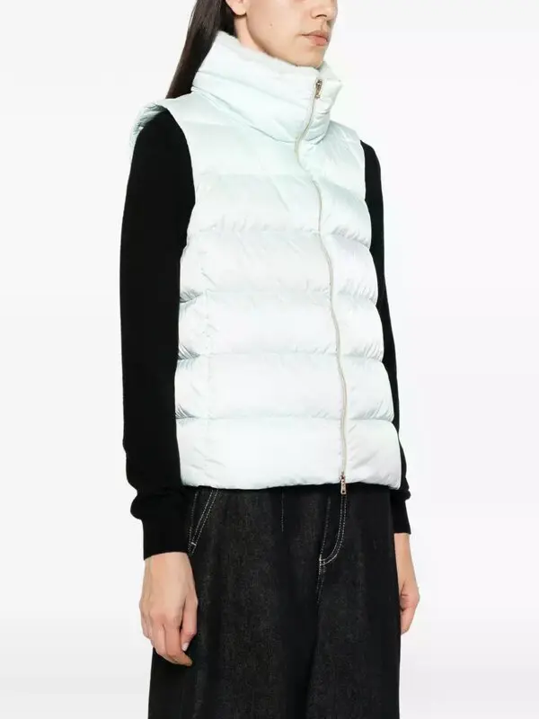 Herno Quilted Faux-fur Trim Gilet