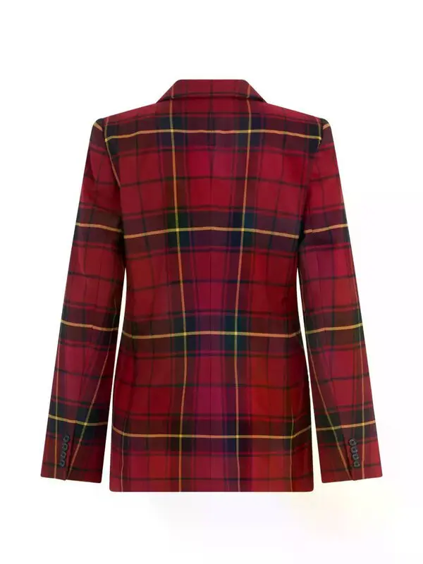 Ralph Lauren Plaid Double-breasted Blazer