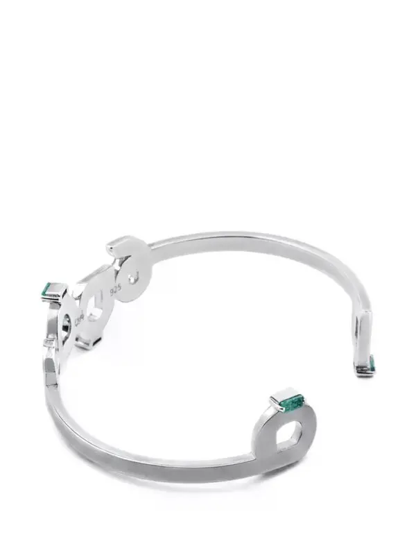 BIL ARABI Quwa Emerald-embellished Cuff Bracelet