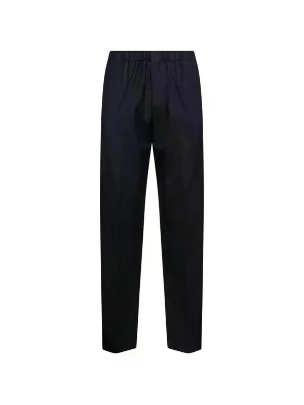 LARDINI Elasticated-waistboard Pressed-crease Trousers