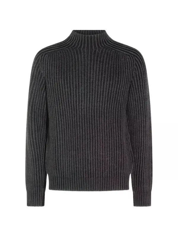04651 / A TRIP IN A BAG Ribbed Knit Mock Neck Sweater