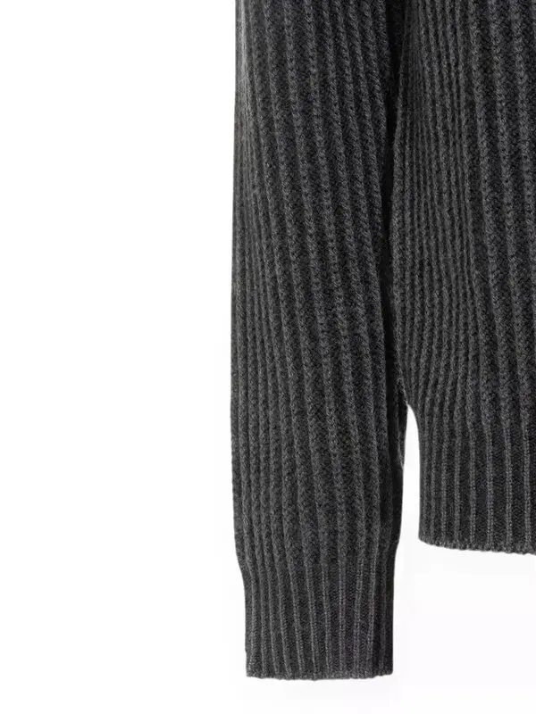 04651 / A TRIP IN A BAG Ribbed Knit Mock Neck Sweater