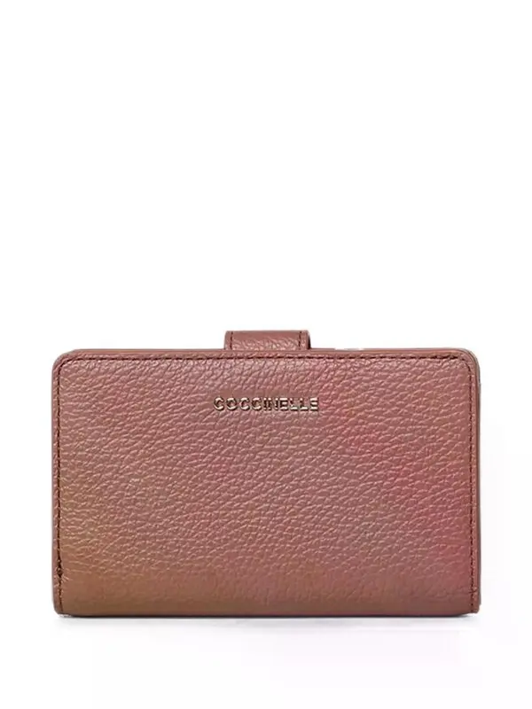 COCCINELLE Metallic Soft Press-stud Wallet - Pink