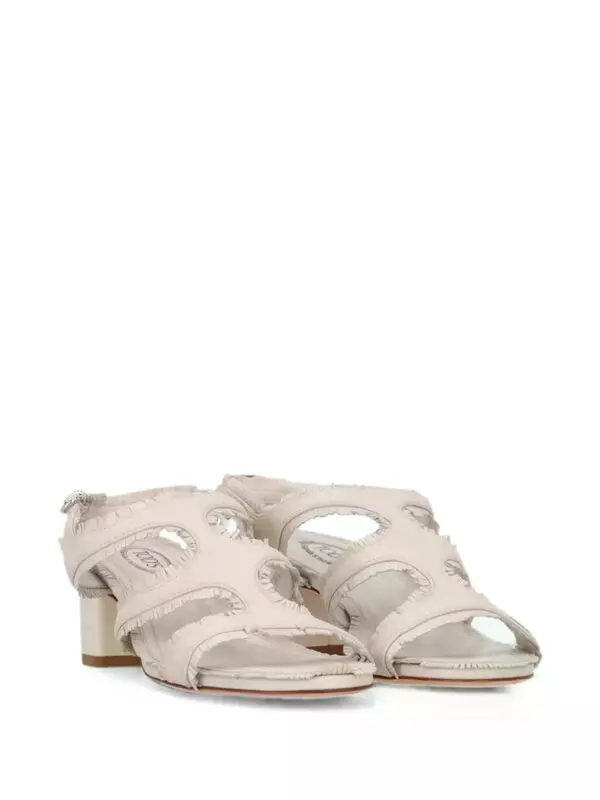 TOD'S Fringed Cut-out Sandals