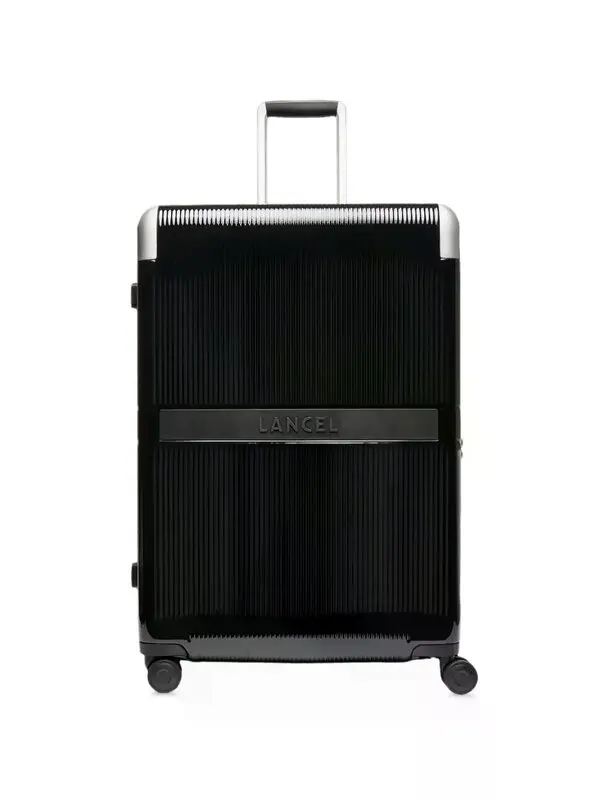 LANCEL Large Empreinte Logo-plaque Ridged Luggage - Black