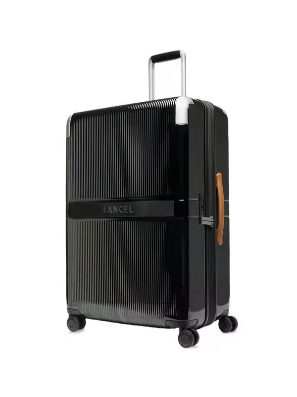 LANCEL Ridged Luggage With Logo Plaque