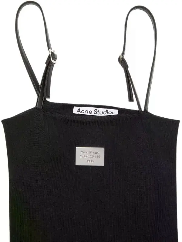 Acne Studios Logo-plaque Buckled-strap Dress