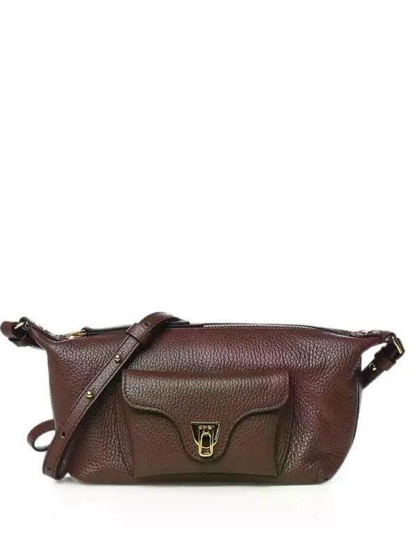 COCCINELLE Grained Leather Shoulder Bag