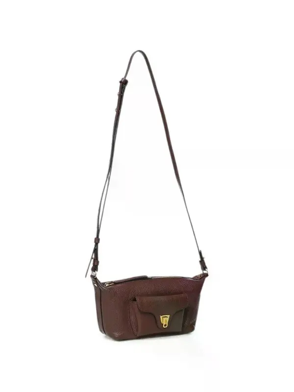 COCCINELLE Grained Leather Shoulder Bag