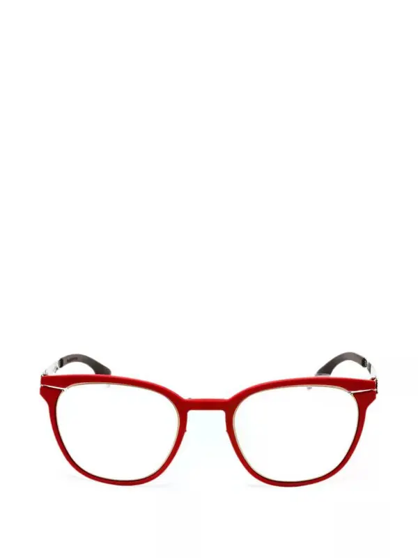 IC! BERLIN Geometric-frame Glasses - Red
