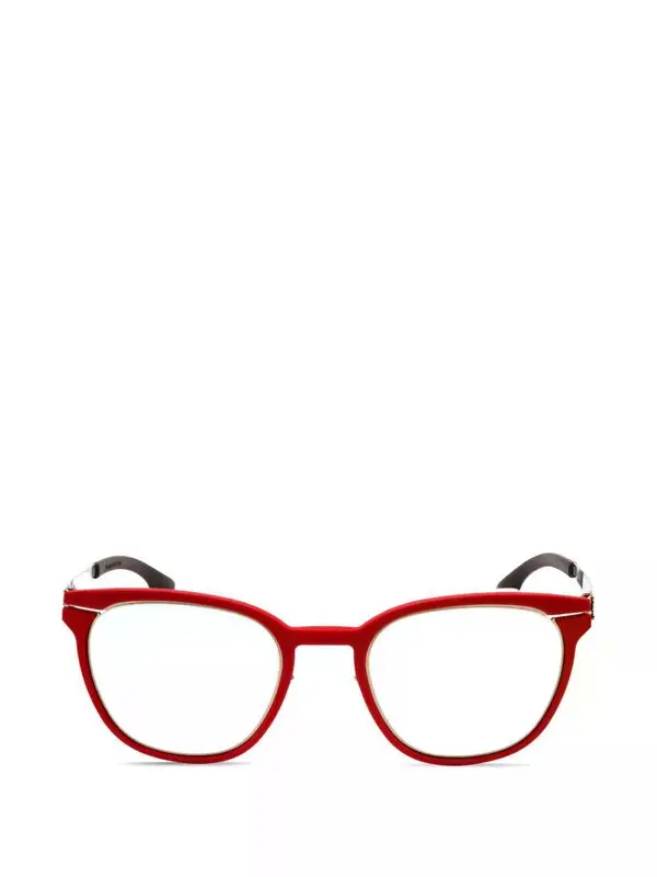 IC! BERLIN Geometric Frame Eyeglasses - Red