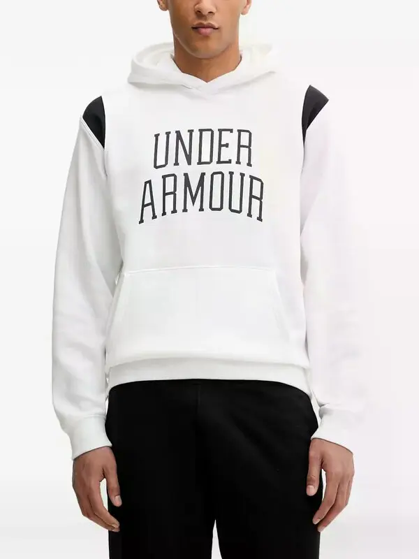 Under Armour Rival Logo-print Panelled Hoodie