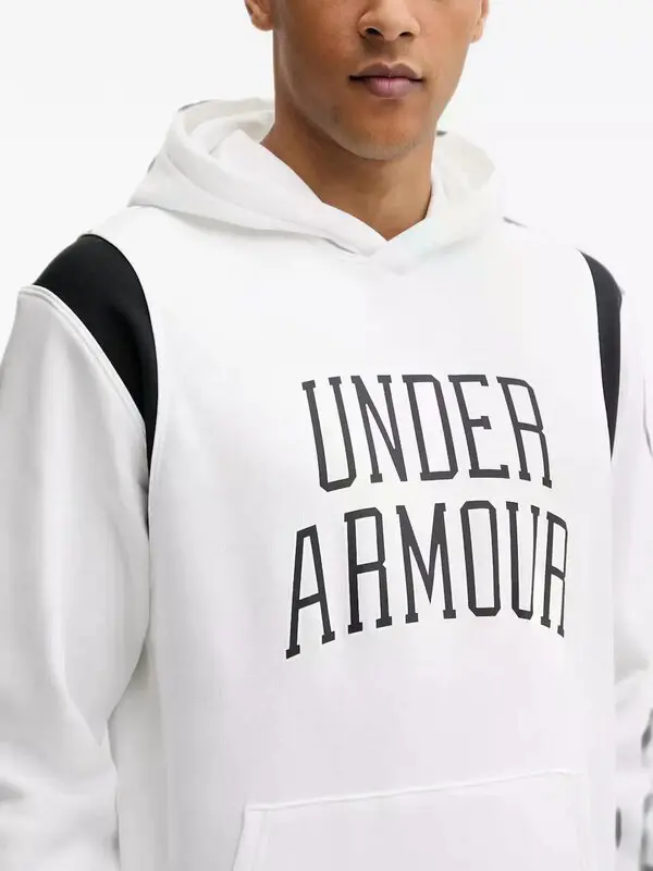 Under Armour Rival Logo-print Panelled Hoodie