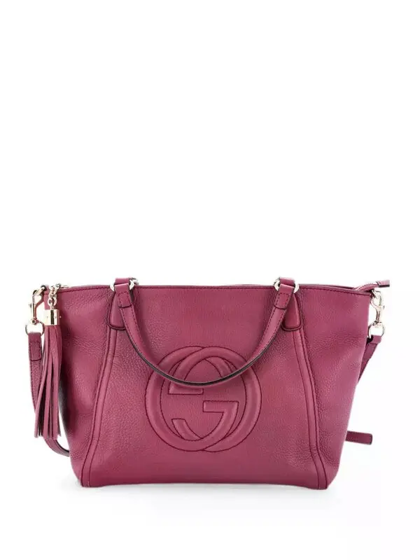 Gucci Soho Convertible Top Handle Bag Leather Small Satchel
