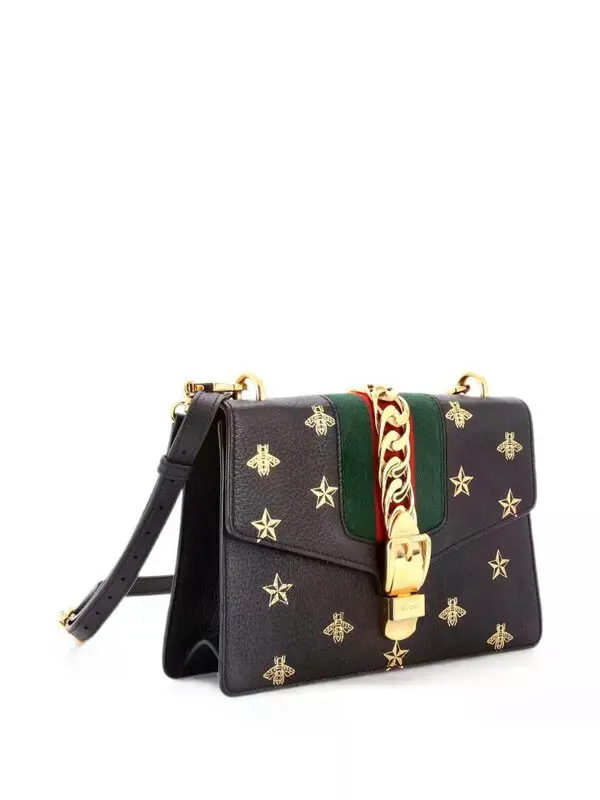 Gucci Sylvie Printed Leather Small Shoulder Bag