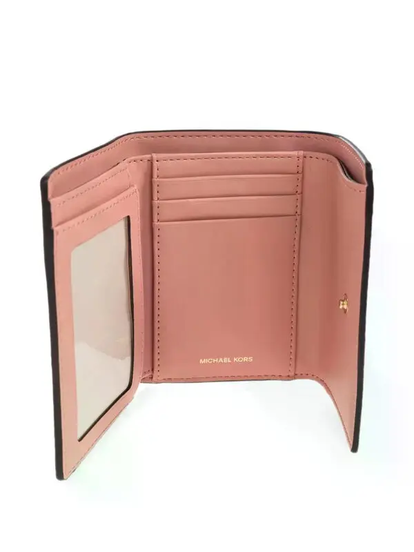 Michael Kors Logo-plaque Pebbled-leather Wallet