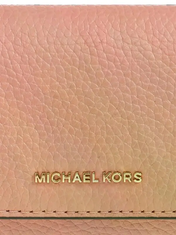 Michael Kors Logo-plaque Pebbled-leather Wallet