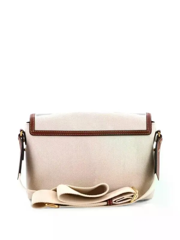 Burberry Note Canvas With Leather Medium Crossbody Bag
