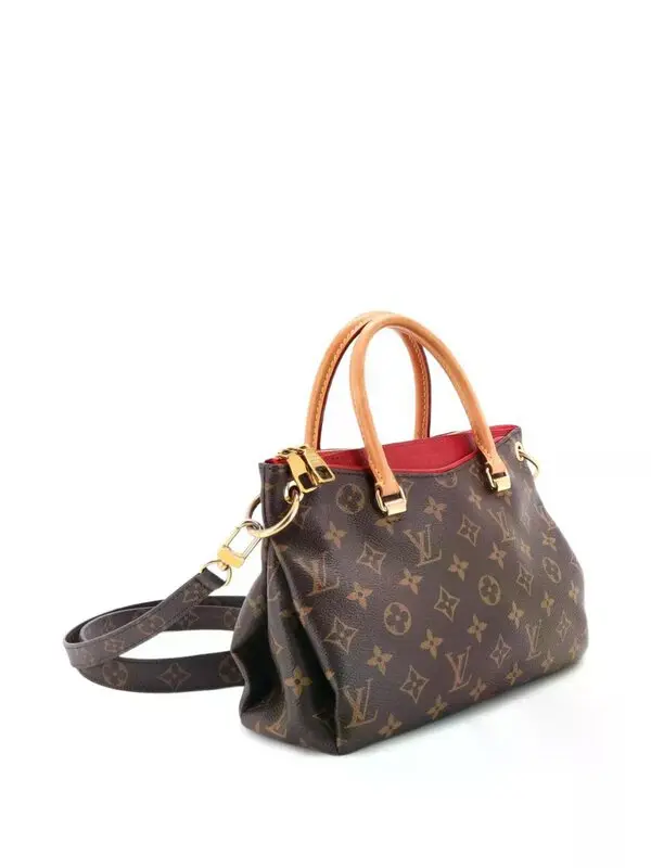 LOUIS VUITTON Pallas Tote Monogram Canvas Shoulder Bag - Brown
