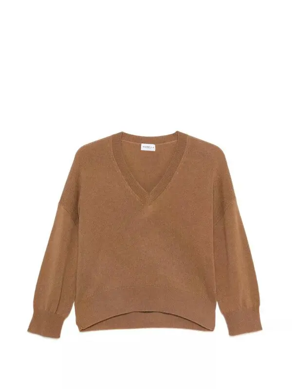 Marella Mseditore V-neck Long-sleeve Sweater