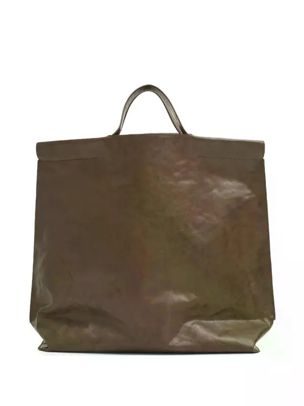 BEA MOMBAERS L Shopper Leather Tote Bag - Brown
