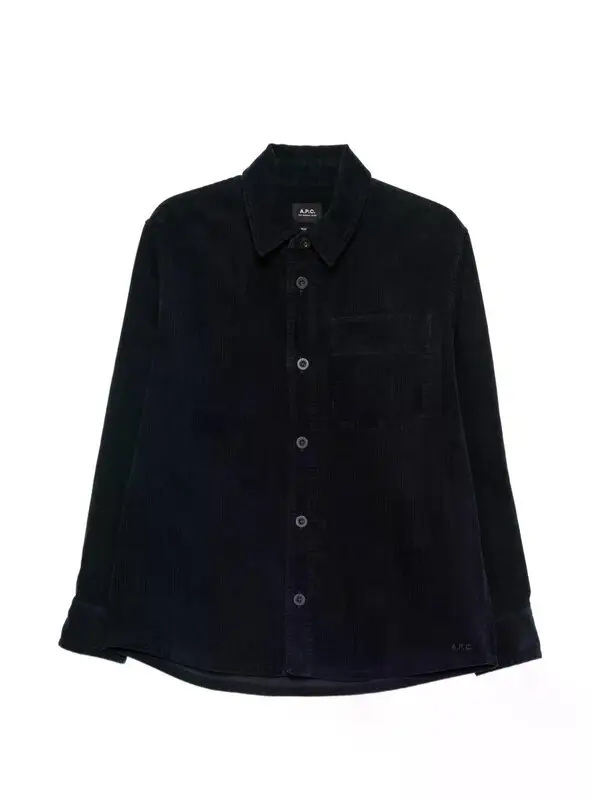 A.p.c. Corduroy Chest-pocket Shirt