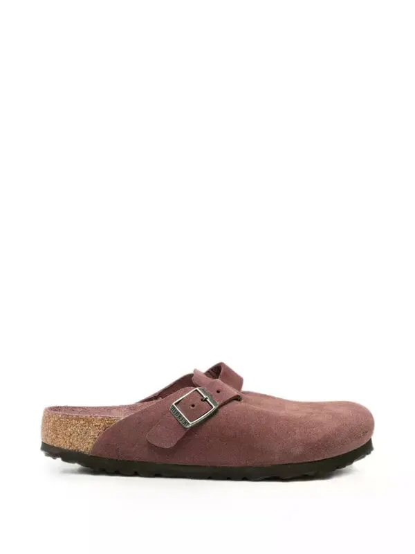 BIRKENSTOCK Naples Suede Mules - Brown