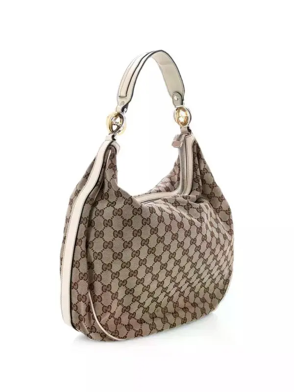 Gucci Twins Gg Canvas Medium Hobo Bag