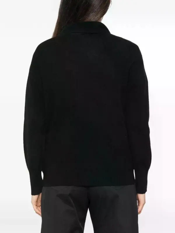 Marella Scarf Detail Sweater - Black