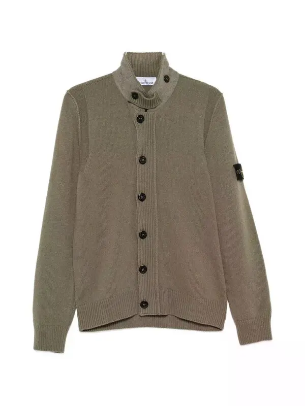Stone Island Logo-patch Button-up Cardigan