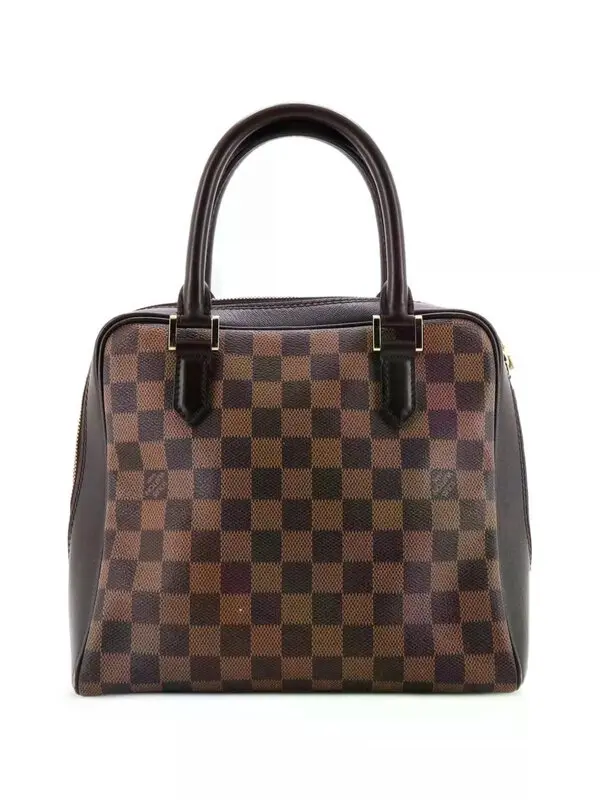 LOUIS VUITTON Damier Brera Satchel Handbag - Brown