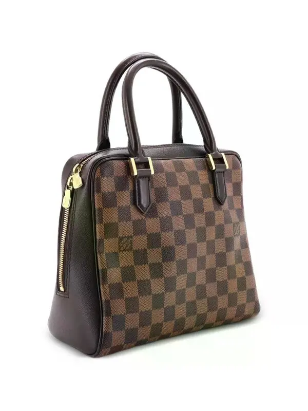 LOUIS VUITTON Damier Brera Satchel Handbag - Brown