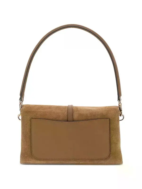 TOD'S T Timeless Suede Shoulder Bag