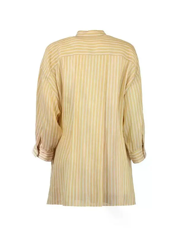 Brunello Cucinelli Stripe-pattern Flap-pocket Shirt