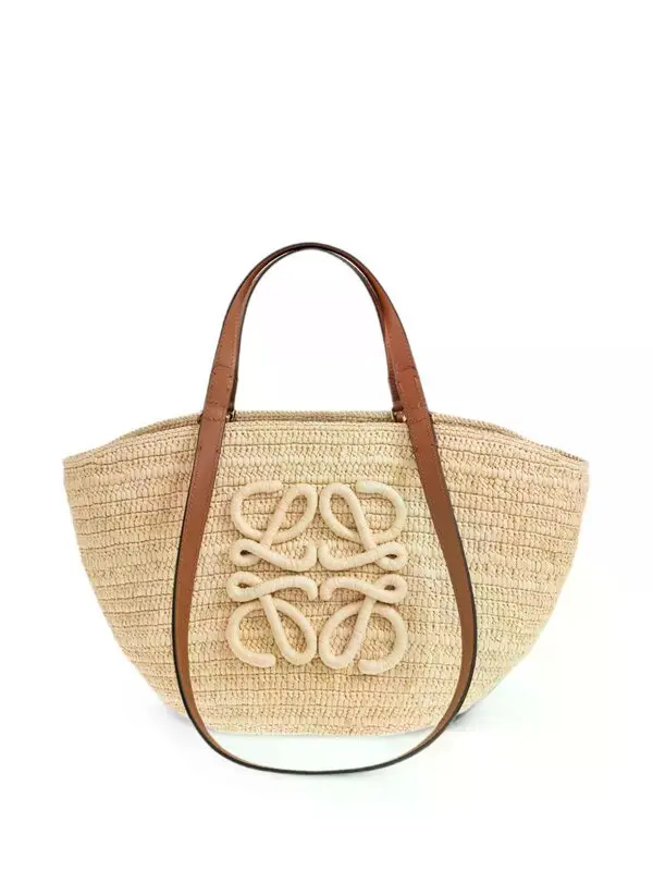 Loewe Eclipse Raffia Tote Bag
