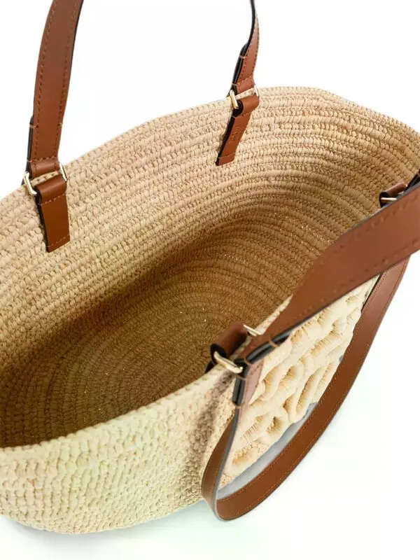 Loewe Eclipse Raffia Tote Bag