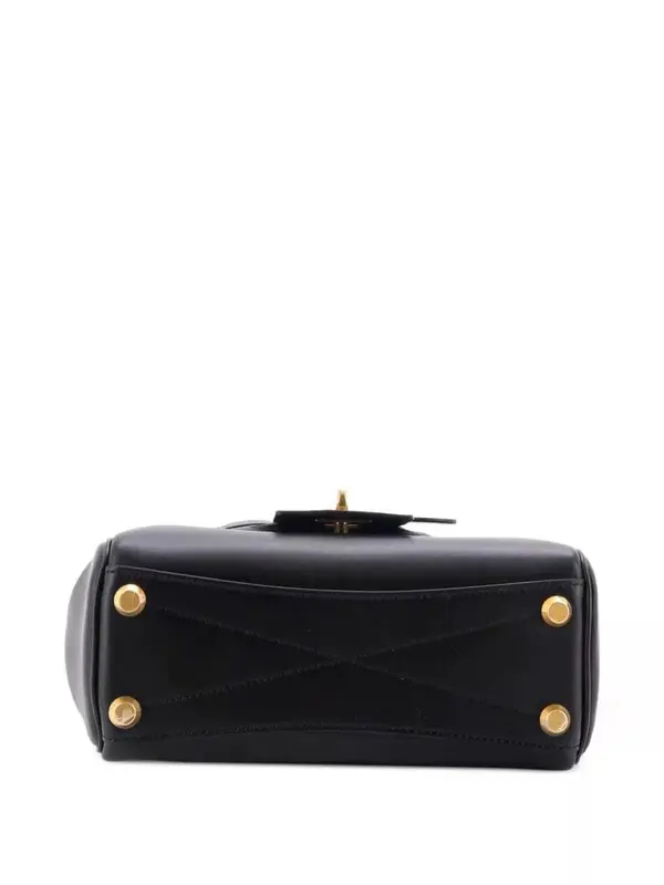 Balenciaga Bel Air" Carry All Leather Mini Tote Bag - Black