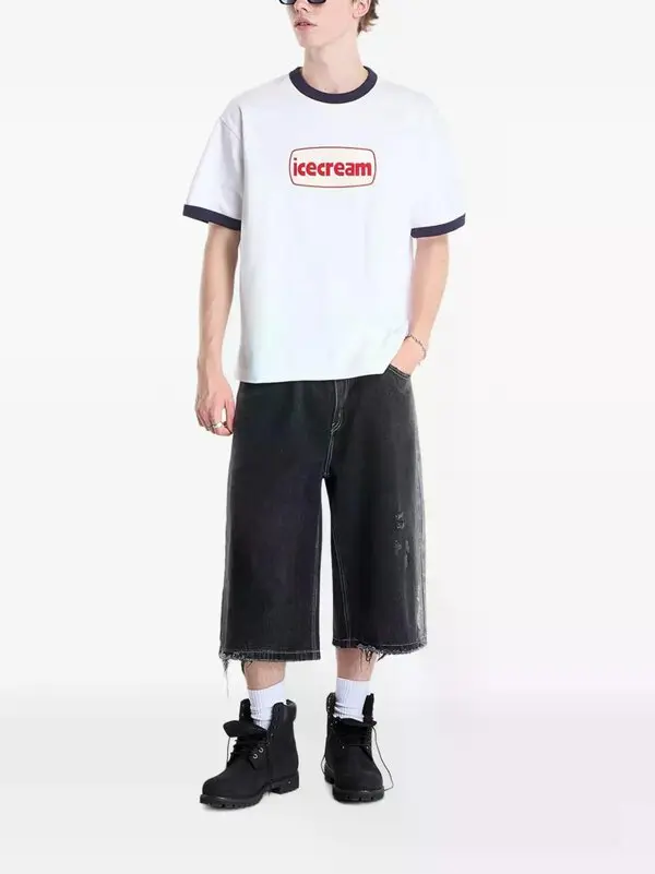 BILLIONAIRE BOYS CLUB - ICE CREAM Icecream Tub Ringer T-shirt - White