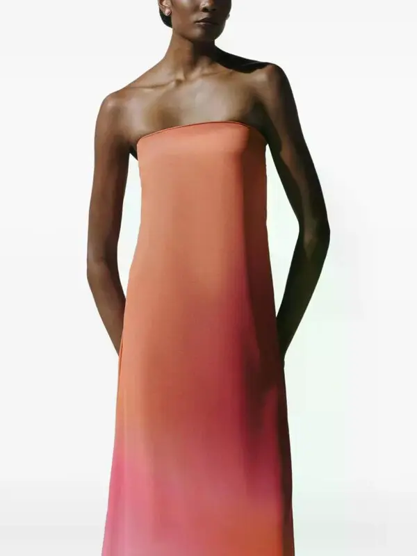 BAOBAB Nara Strapless Ombré Maxi Dress - Orange